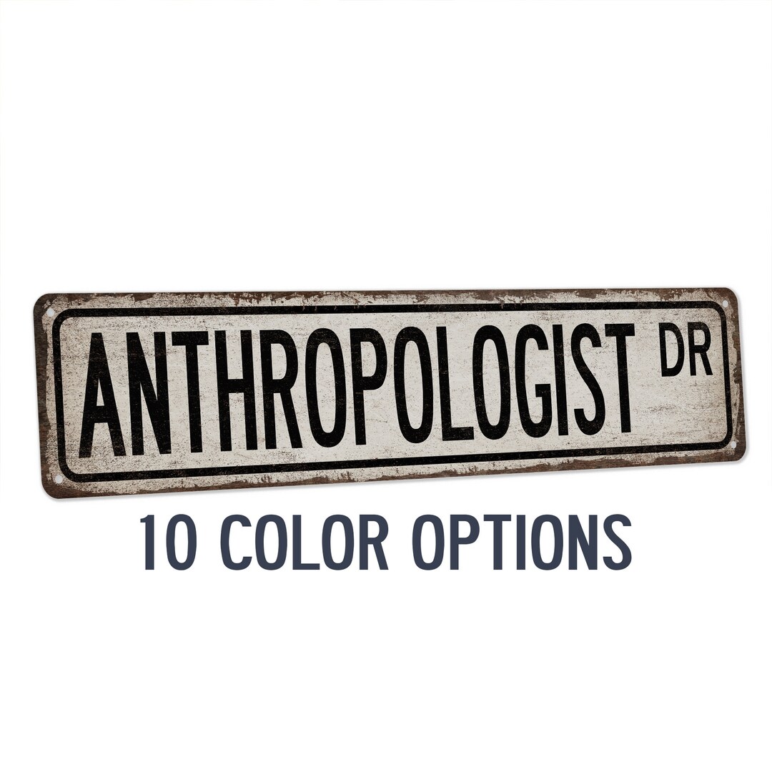 Anthropologist Sign, Anthropology Street Sign, Laboratory Decor ...