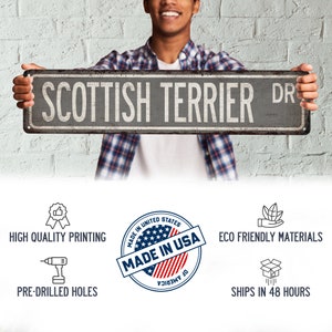 Scottish Terrier Sign, Dogs, Dog Lover, Gift, Dog Sign, Dog Gift, Dog ...