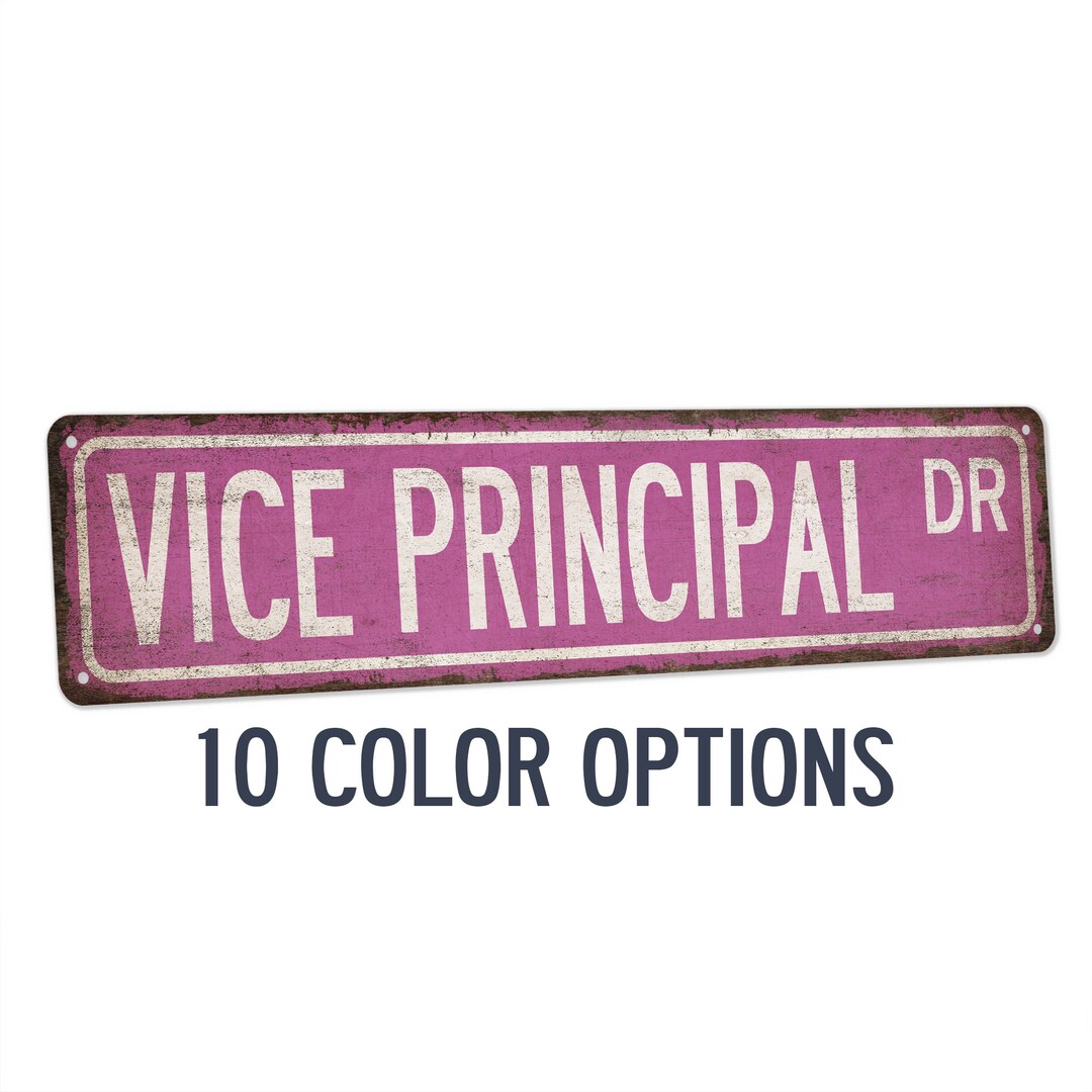 Vice Principal Sign, School Principal Street Sign, Classroom Decor ...