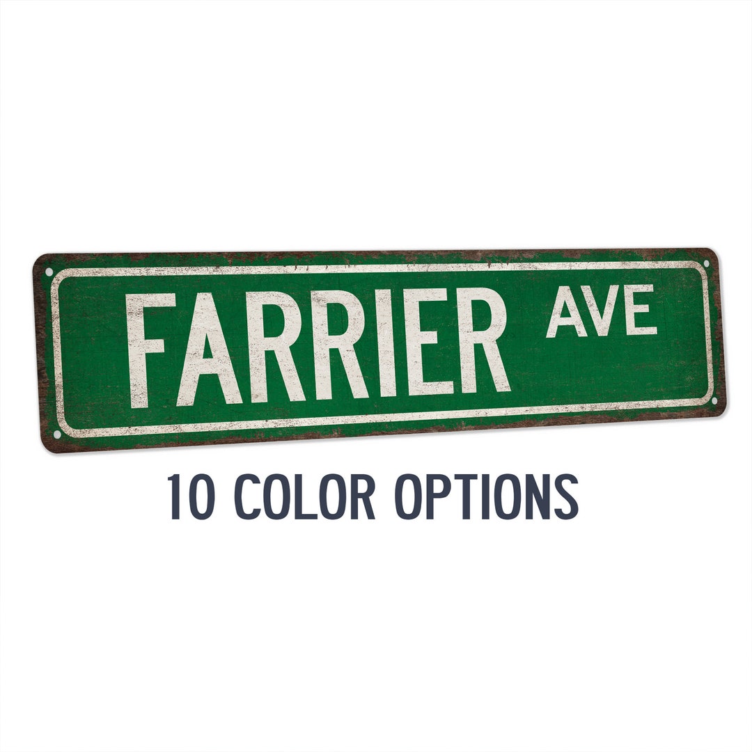 Farrier Street Sign, Farrier Gift, Farrier Sign, Farrier Forge Decor ...