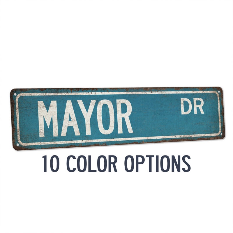The Mayor Banner - Etsy