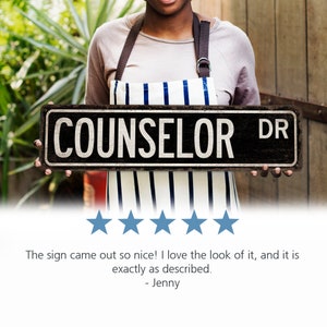 Counselor Street Sign, Therapist Office Decor, Aluminum - Etsy