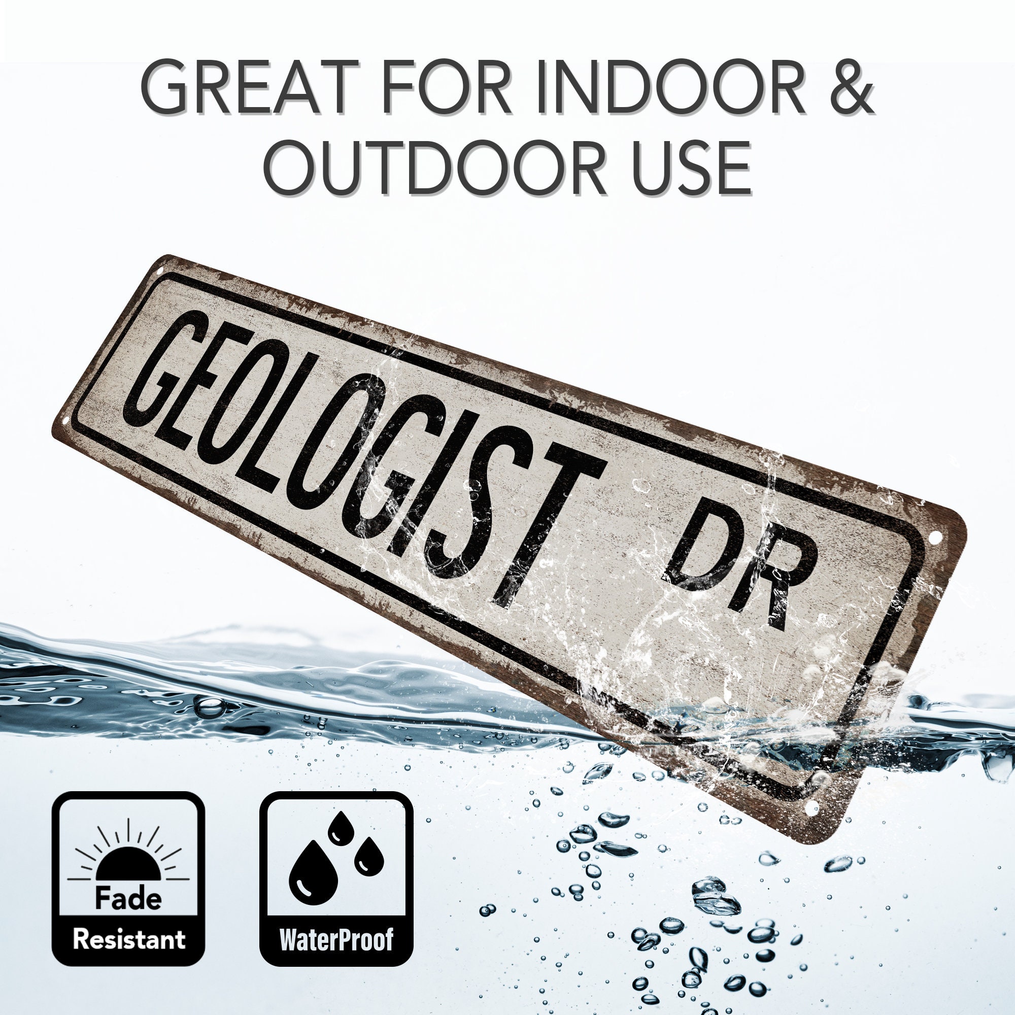 Geologist Sign Geology Teacher Street Sign Lapidary Shop - Etsy