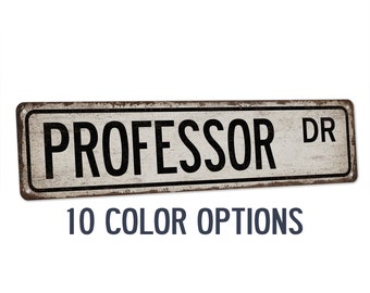 ENGLISH Street Sign Teacher Professor College School Retirement Gift ...
