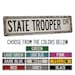 State Trooper Sign, Police Street Sign, Police Office Decor, Retirement ...