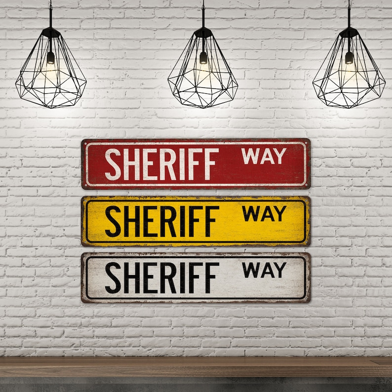 Sheriff Street Sign, Law Enforcement Decor, Retirement Gift - Etsy