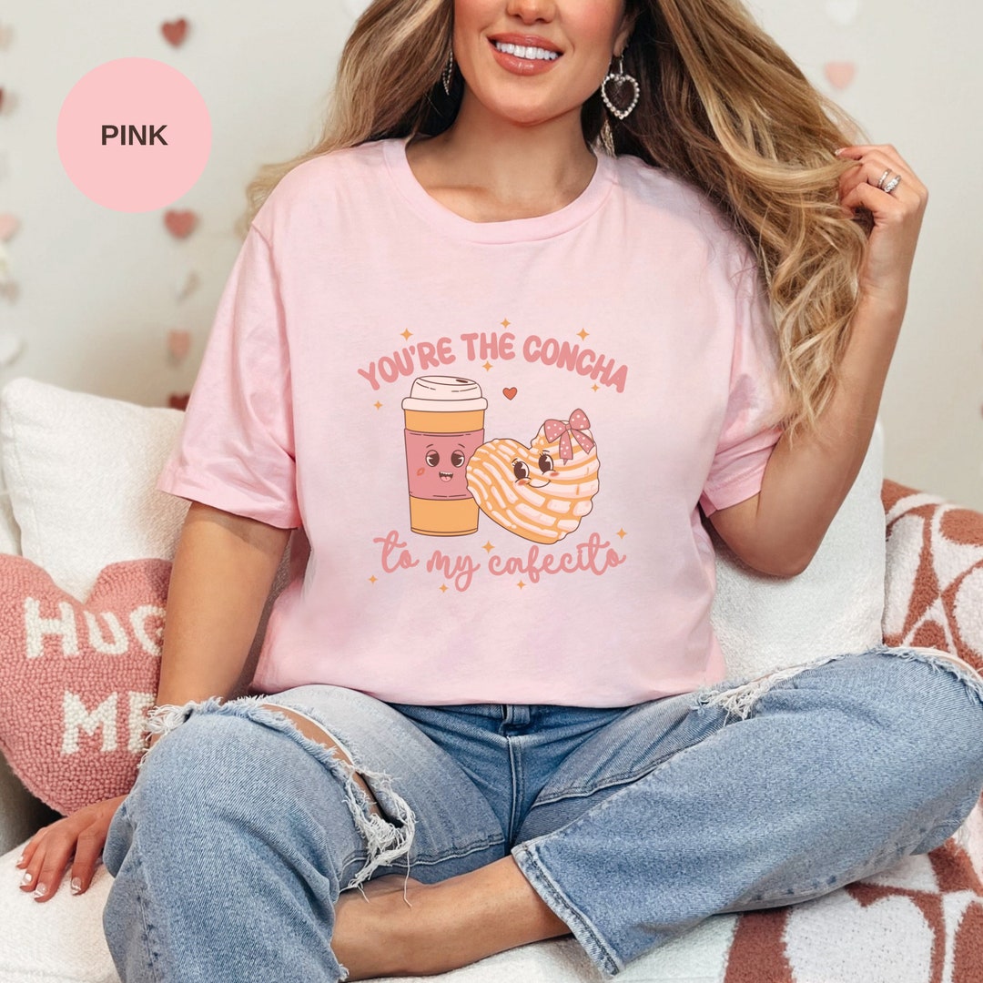 Latina Concha Women T-shirt, Concha Y Cafecito Shirt, Mexican ...