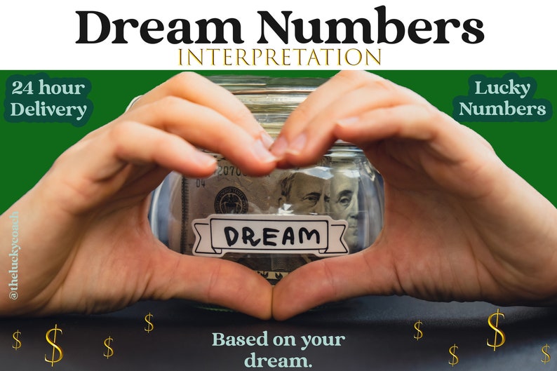 Dream Numbers Interpretation Lucky Numbers Based on Your Dream - Etsy