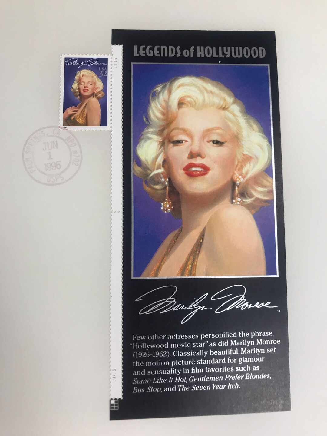Marilyn Monroe First Day Issue Stamps - Etsy