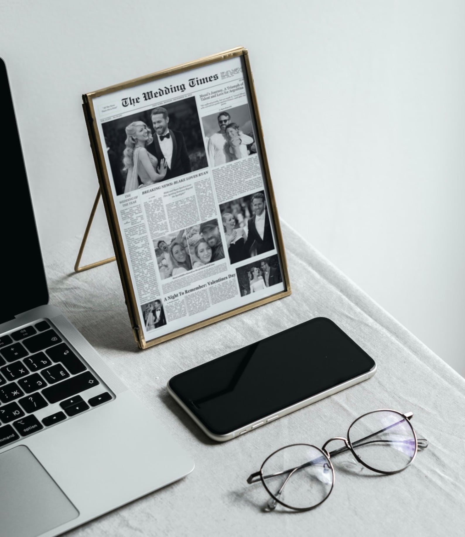 Custom Newspaper Headline Romantic Gift Wedding Anniversary Birthday ...