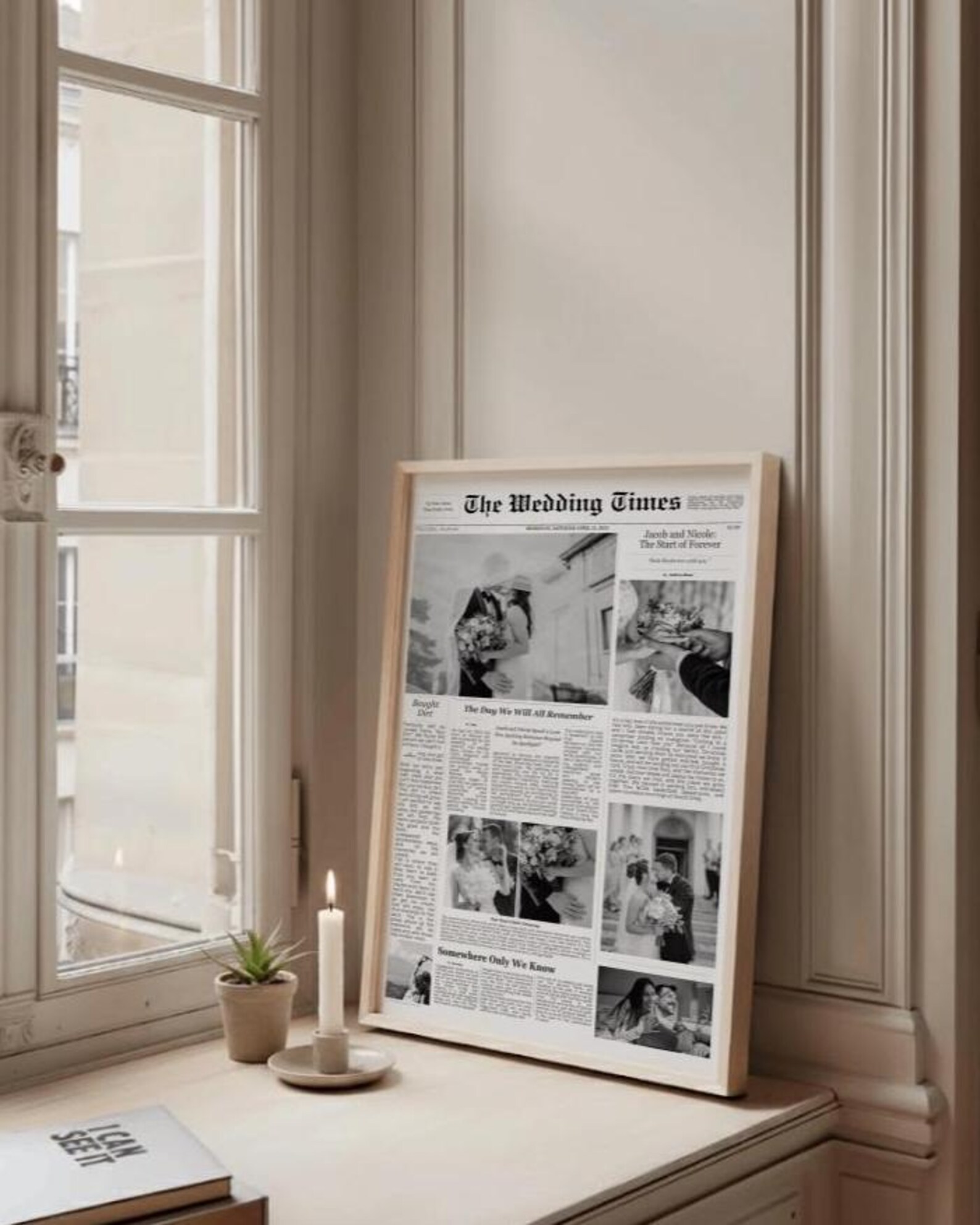 Custom Newspaper Headline Romantic Gift Wedding Anniversary Birthday ...