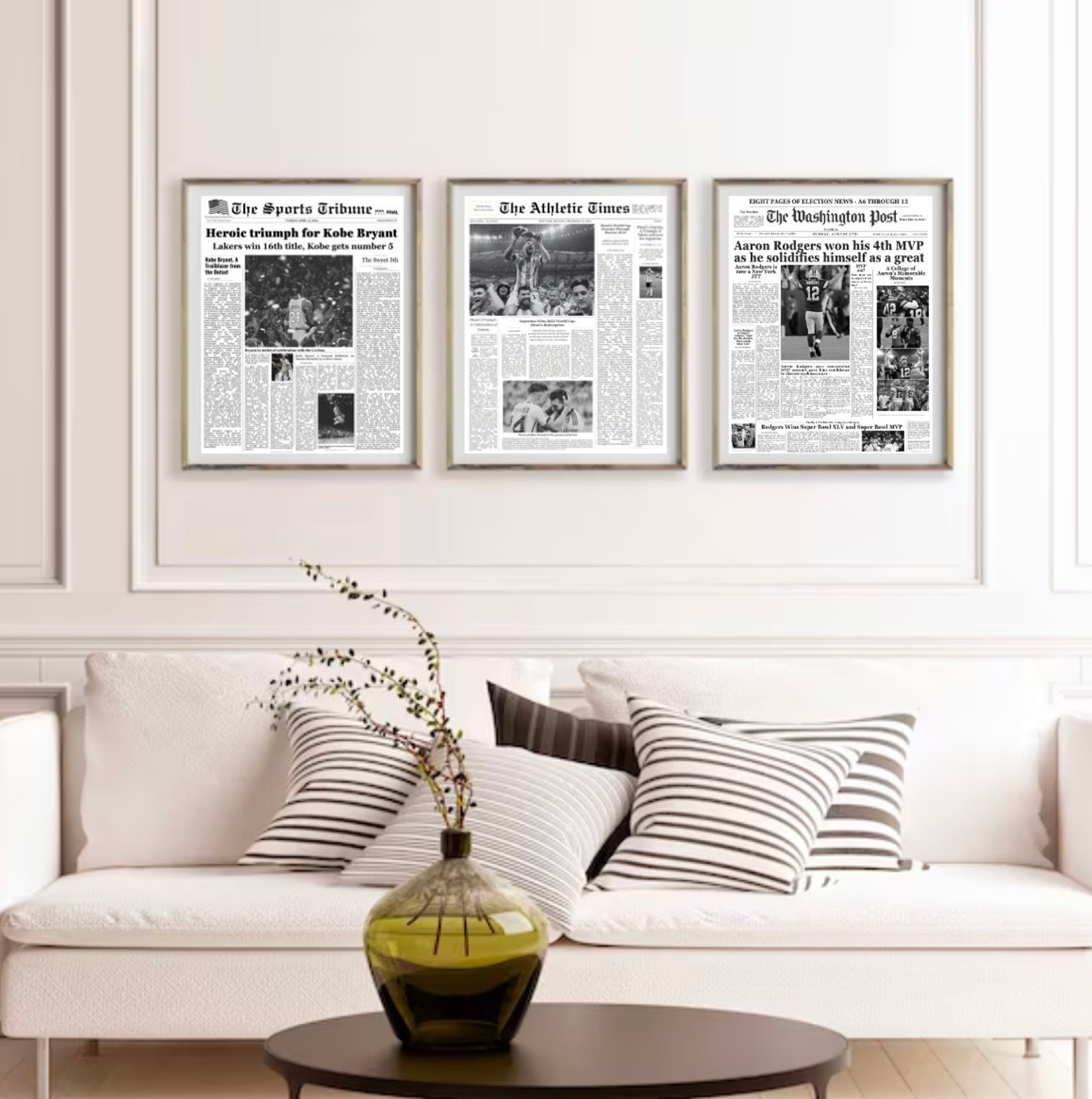 Messi Newspaper Poster Digital File, Sports Soccer Poster, Gift, Messi ...