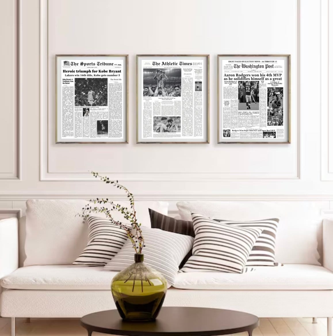 Messi Newspaper Poster Digital File, Sports Soccer Poster, Gift, Messi ...