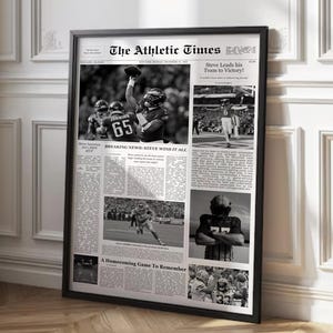 Custom Newspaper Headline Sports Boyfriend Gift (TEMPLATE) - Etsy