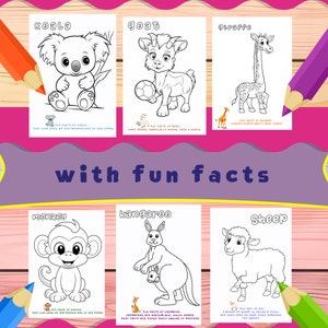 24 Printable Animal Coloring Pages for Kids, Kids Coloring Book ...
