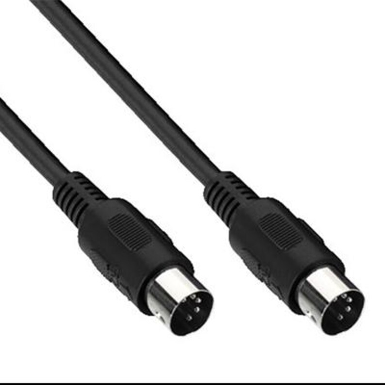 DIN Cable - 5 Pin - 5 M - Black - Male/male - Etsy