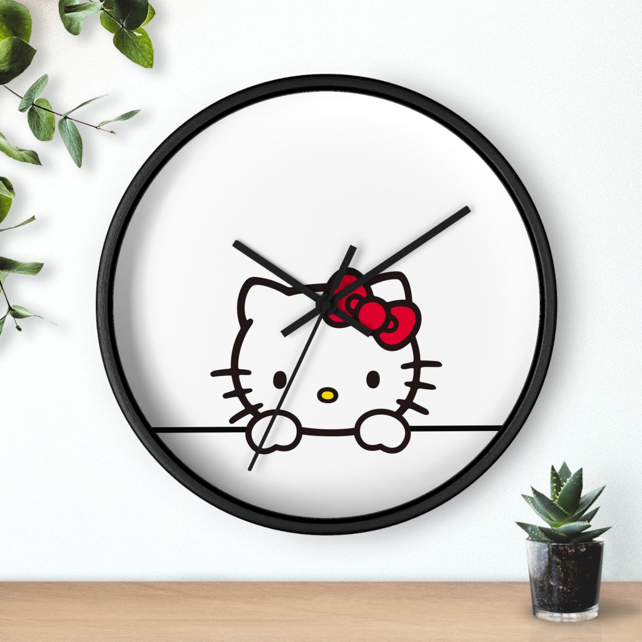 Hello Kitty Wall Clock - Etsy
