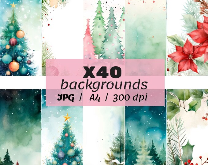 Pastel Gingerbread Clipart Pack, Pink Christmas Clipart, Watercolor ...