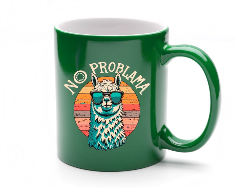 No Prob Llama - PNG Digital File. Watercolor Clipart. Design Illustration Llama. Wall Print No ...