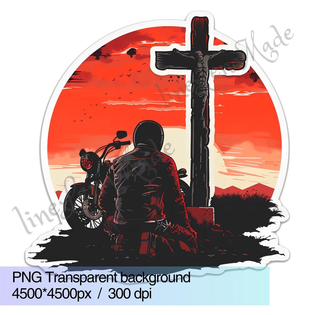 Christian Biker Png Design, Classic Motorcycle Png, Vintage Motorbike ...