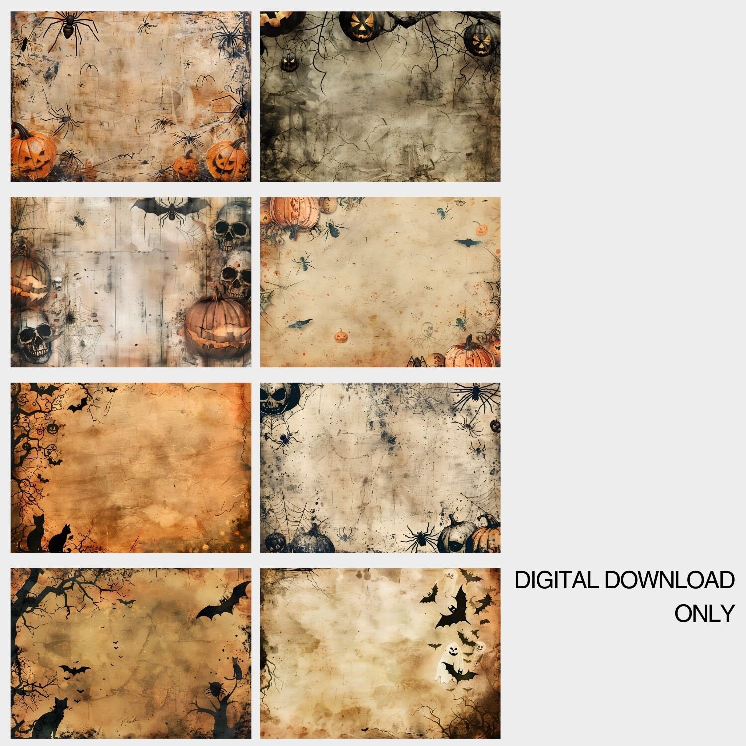 Halloween Background, 16 Digital Halloween Wallpapers, Spooky Halloween ...