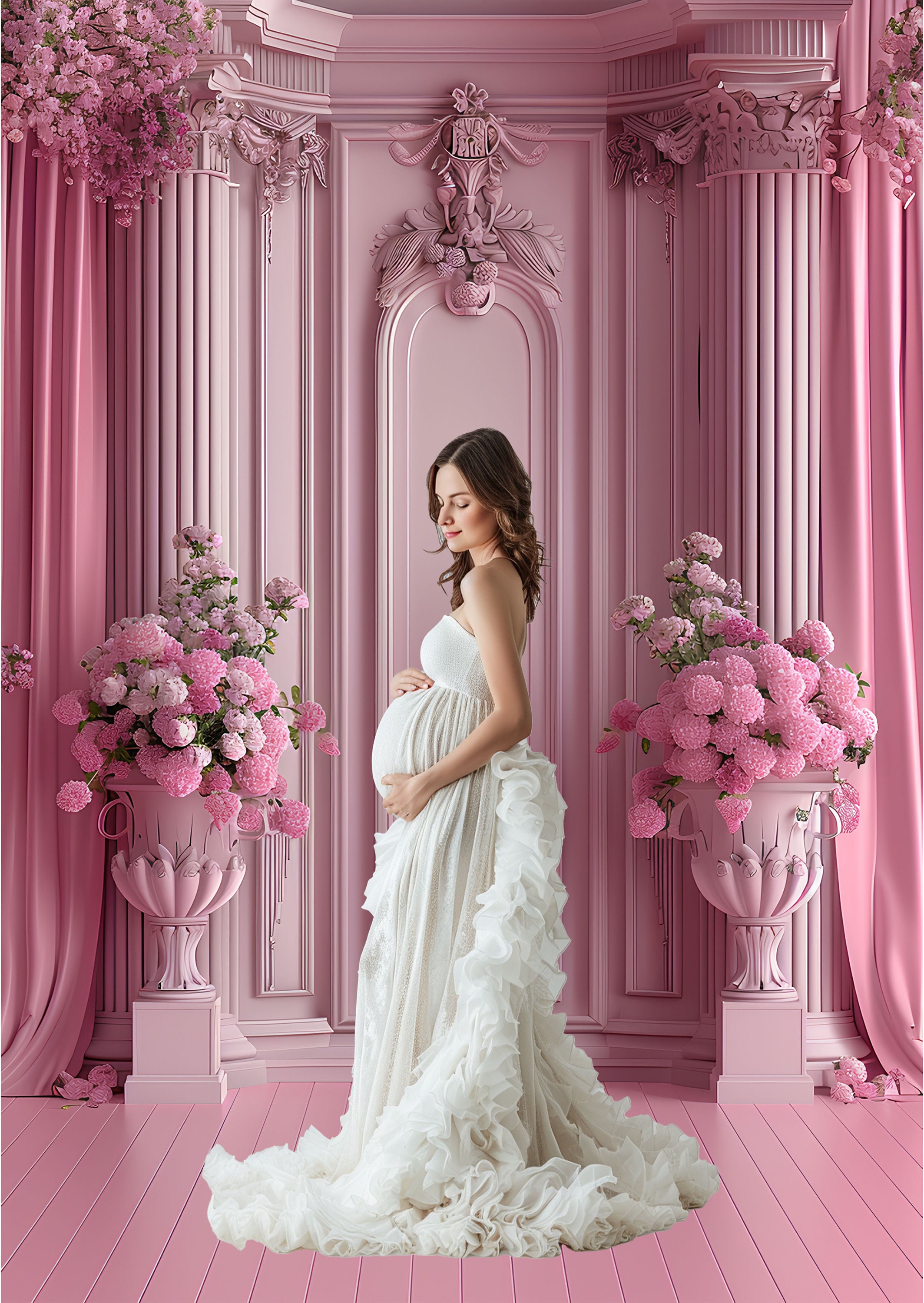 2 Maternity Backdrops Photo, Overlay for Photoshop, Art Texture Overlay ...