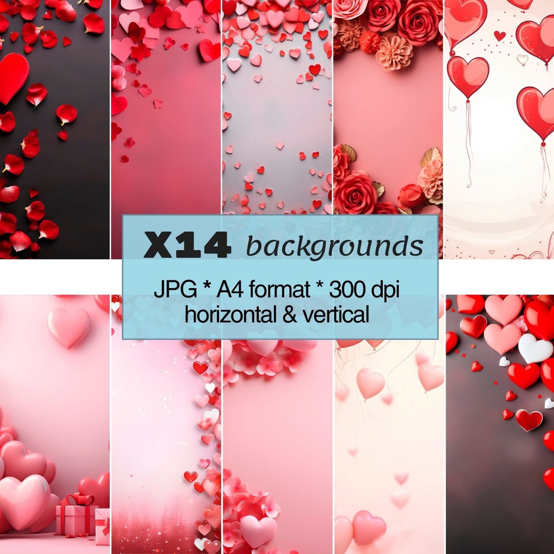 14 JPG Valentine's Day Backgrounds, High Quality Images, Commercial Use ...