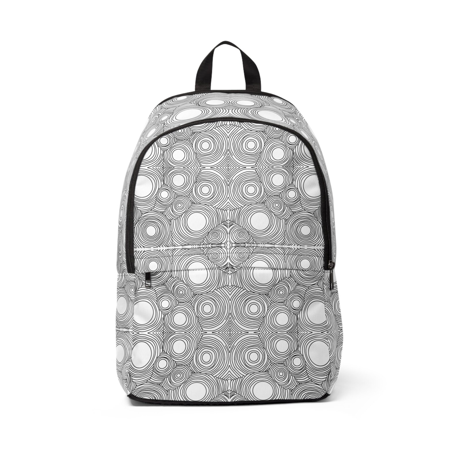 CIRCLES EVOLVED BACKPACK Artisan Designed, Hand Drawn, Backpack, Back ...