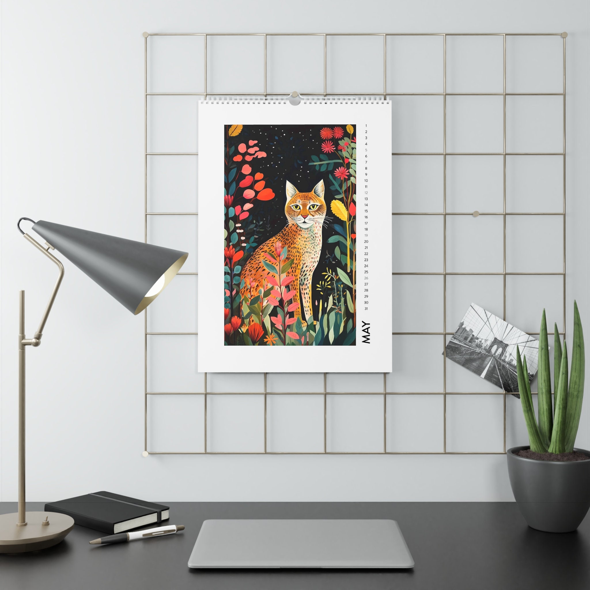 ENCHANTED FOREST CALENDAR 2024 Wall Calendar Handmade Monthly Planner ...