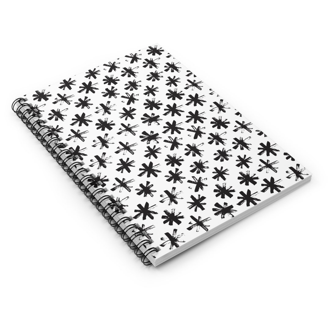 SHARPIE ART NOTEBOOK Asterisk Notebook Diary Journal - Etsy