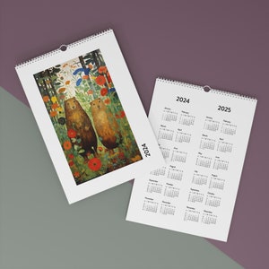 ENCHANTED FOREST CALENDAR 2024 Wall Calendar Handmade Monthly Planner ...