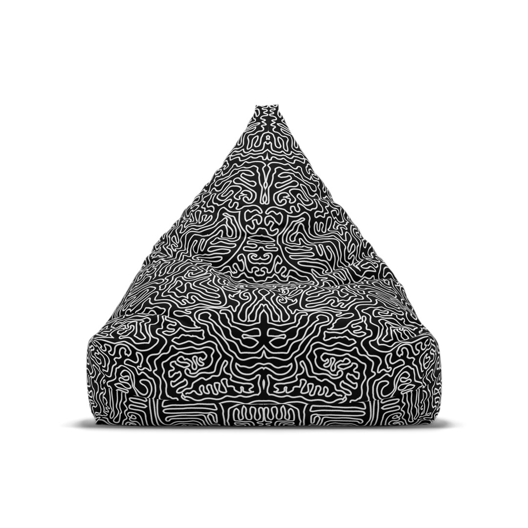 LOCO TOPO BEANBAG Hand Drawn Bean Bag Chair Cover Kids Bean Bag, Adult ...