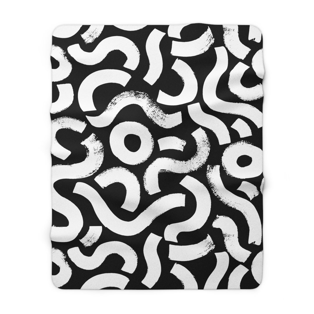 SHARPIE ART Graffiti Sherpa Blanket - Etsy UK
