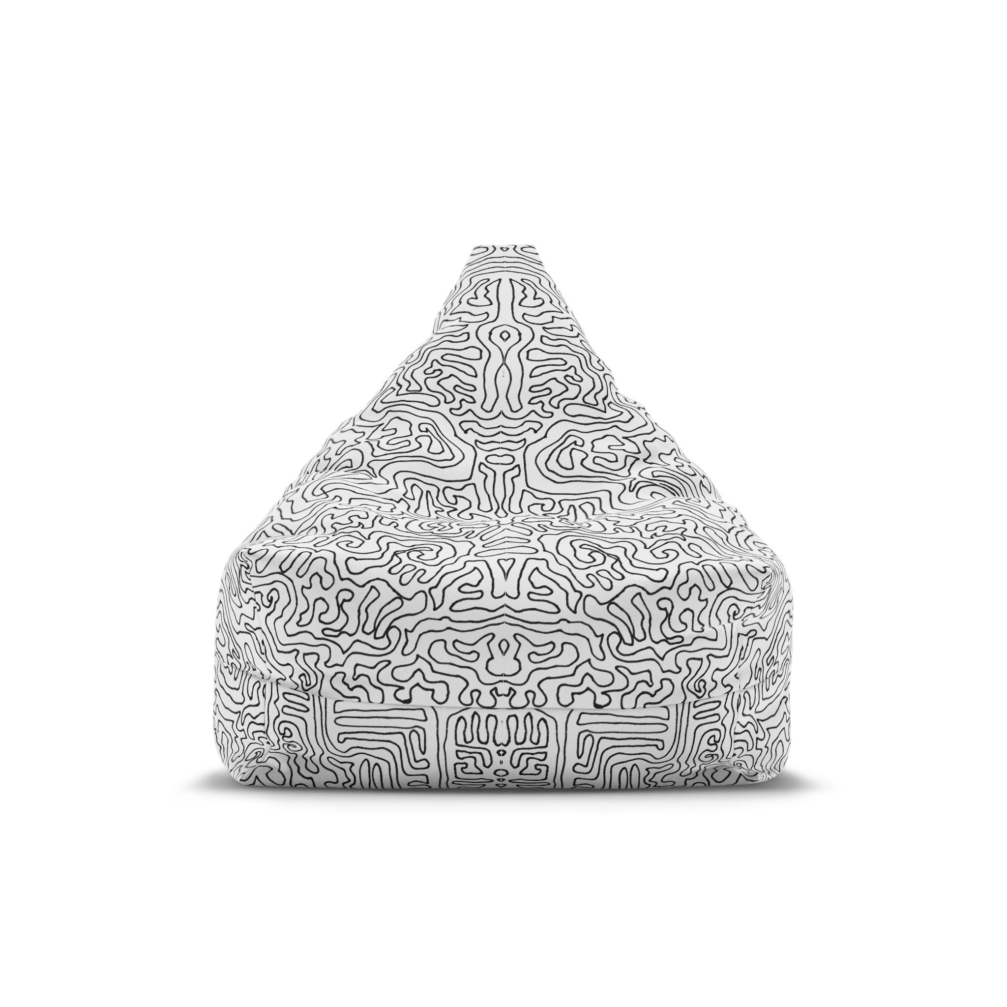 TOPO LOCO Black Line Bean Bag Chair Cover - Etsy