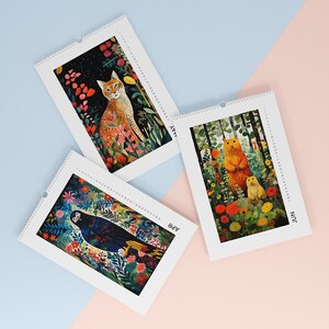 ENCHANTED FOREST CALENDAR 2024 Wall Calendar Handmade Monthly Planner ...