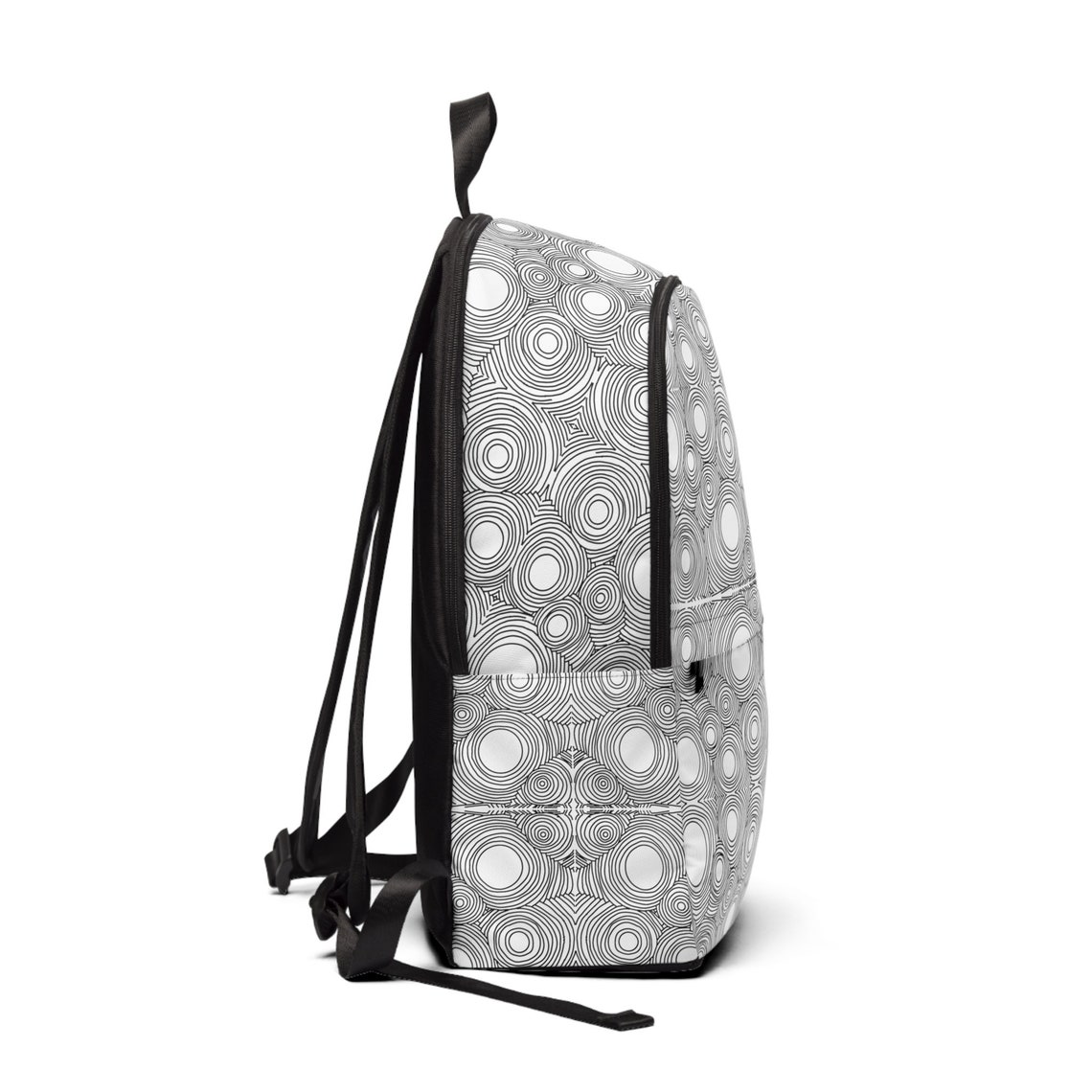 CIRCLES EVOLVED BACKPACK Artisan Designed, Hand Drawn, Backpack, Back ...