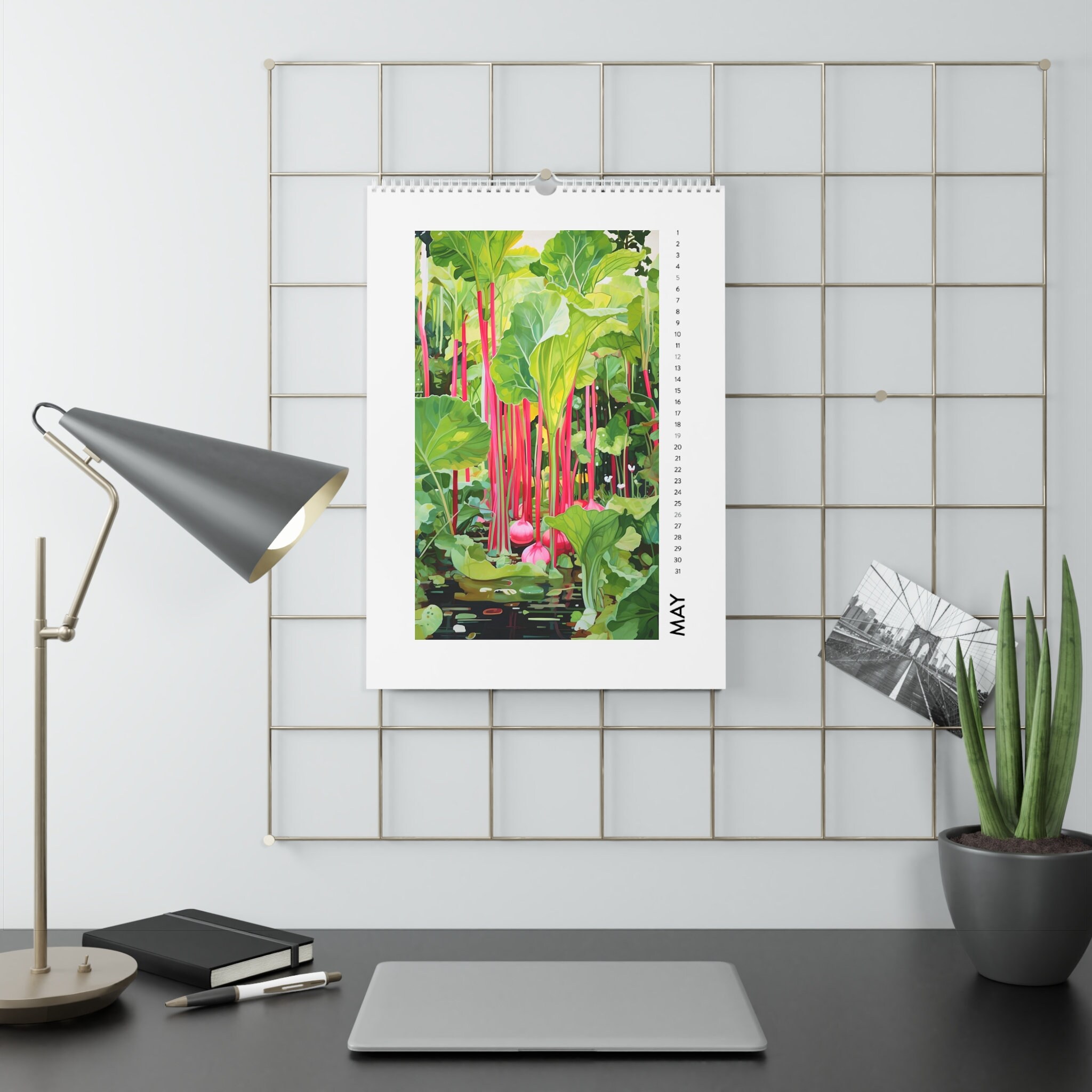 GORGEOUS GARDENS CALENDAR 2024 Floral Wall Calendar Handcrafted Monthly ...