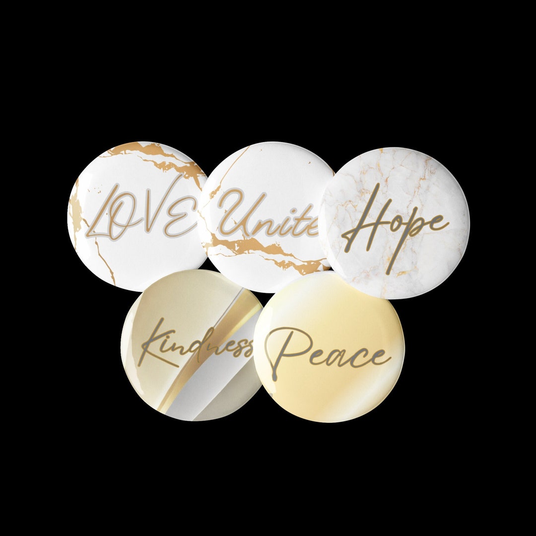 Words of Hope - Set of Pin Buttons - Etsy