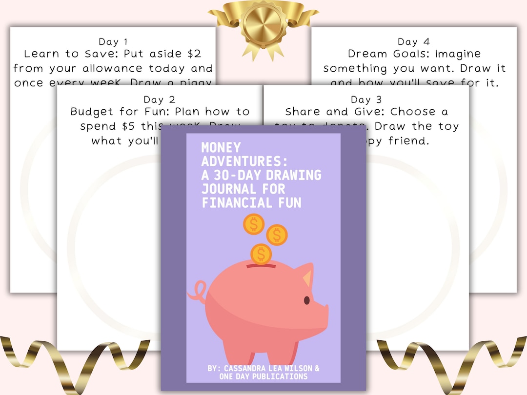 Money Adventures Financial Game Drawing Art Activity Book Journal Money ...