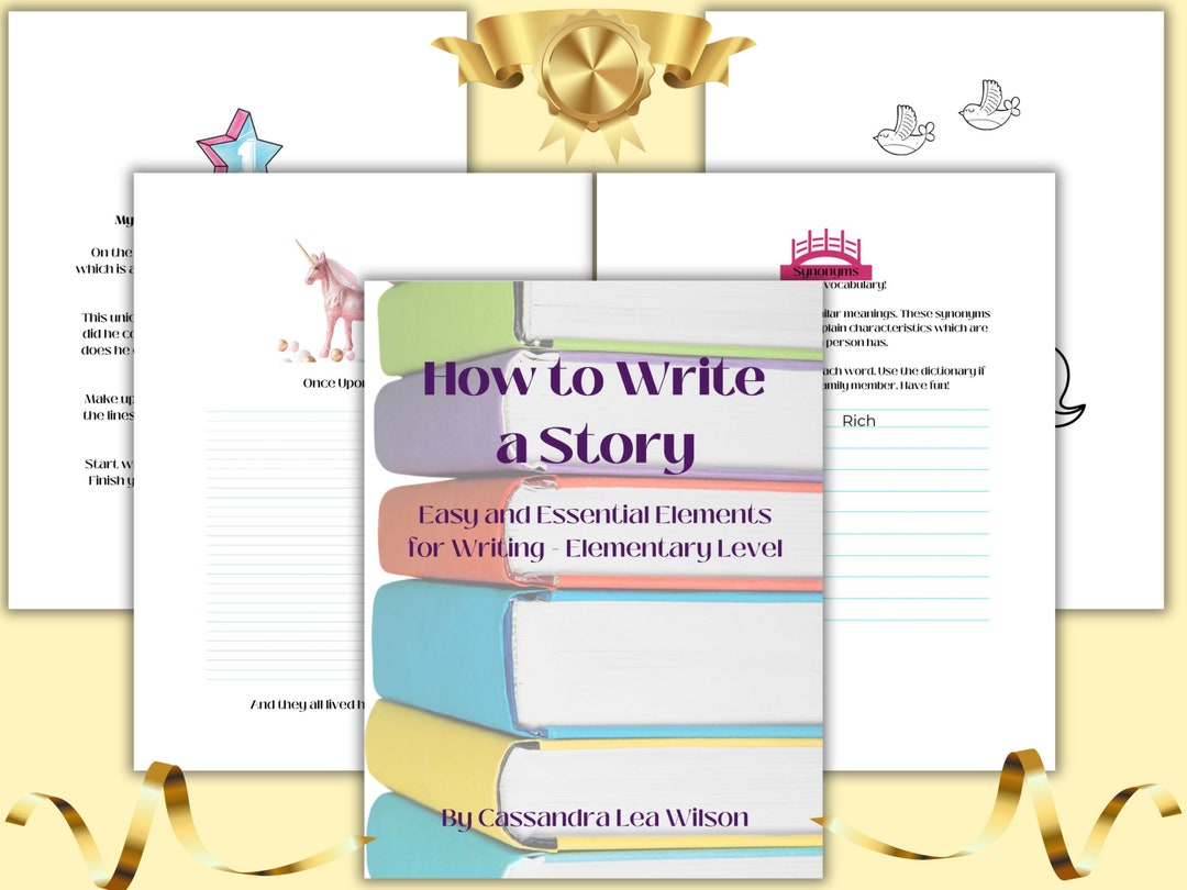 How to Write a Story Workbook for Kids Young Authors Gift Academic ...