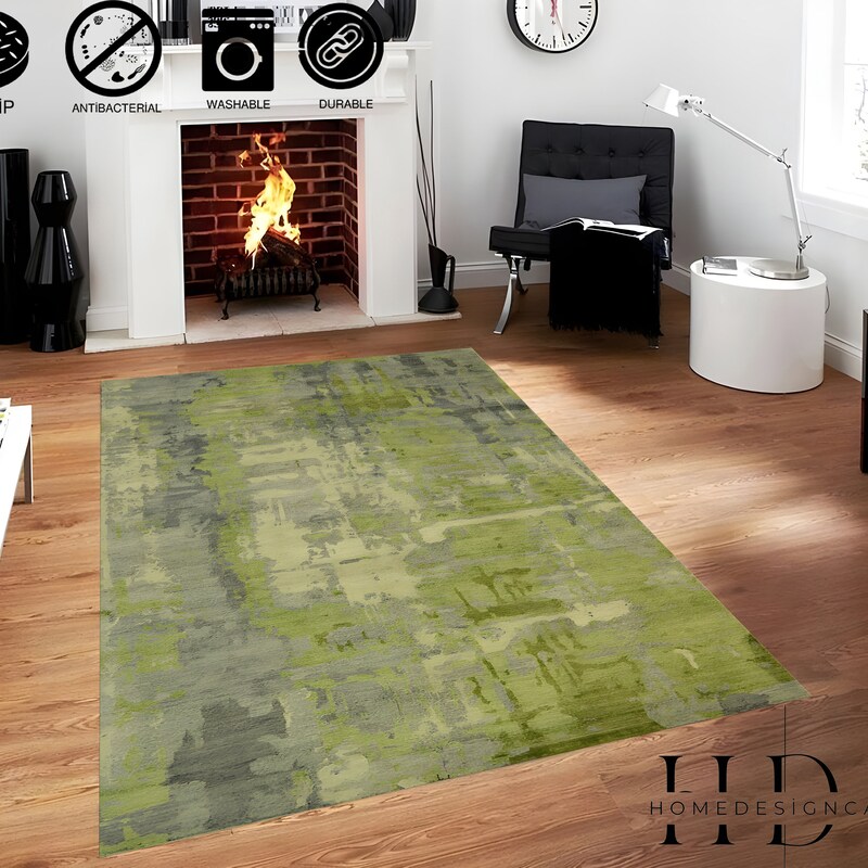 Modern Abstract Rug - Etsy
