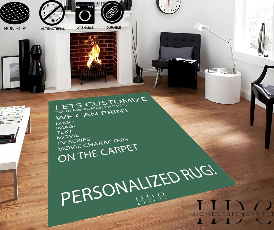 Personalized Decor / Custom Rug / Custom Image Rugs / Custom Rug With ...