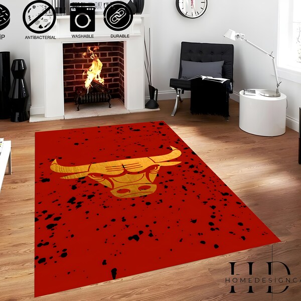 Red Bull Rug - Etsy