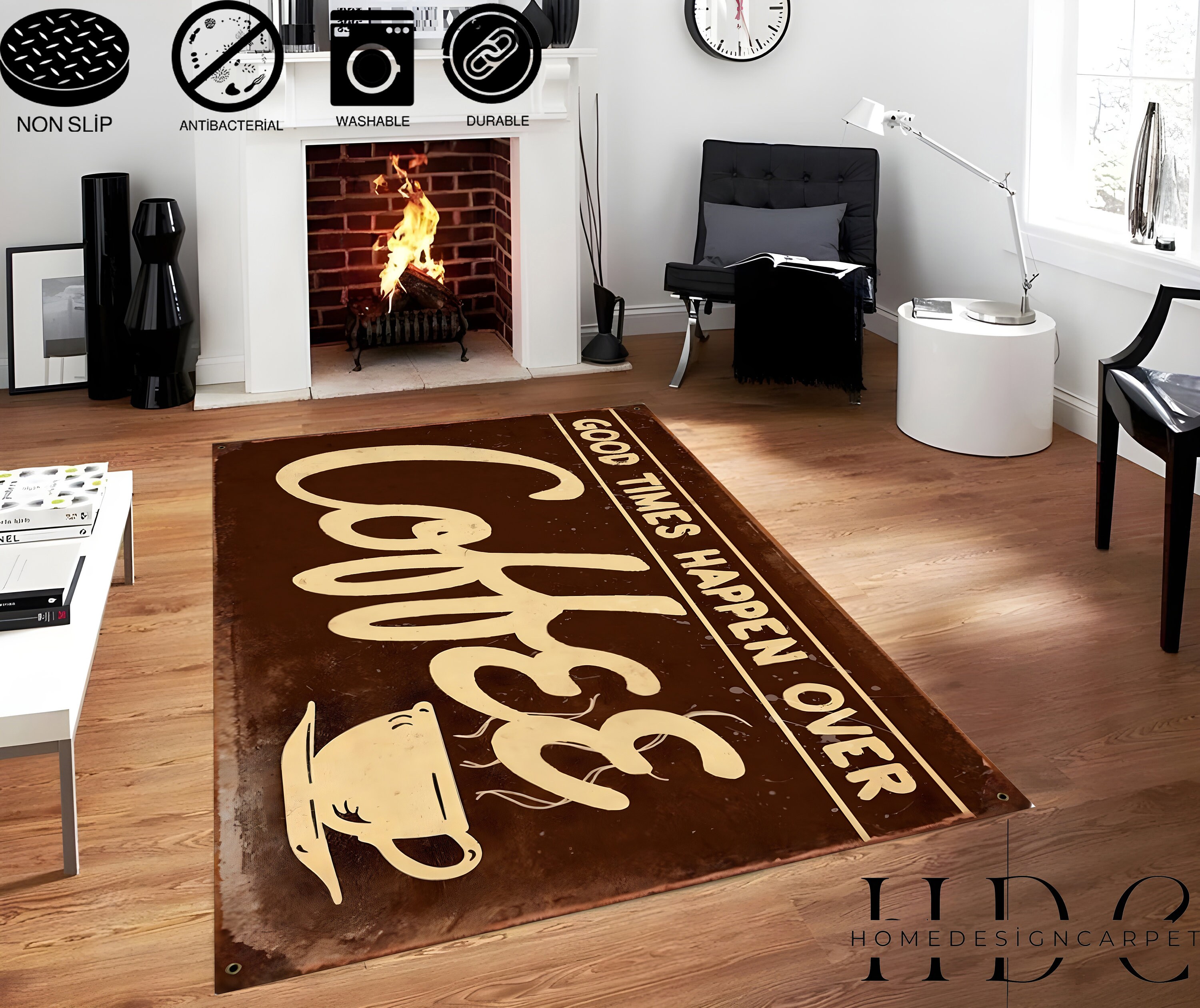 Non-slip / Washable / Types of Coffee Rug / Kitchen Rug / Runner Mat ...