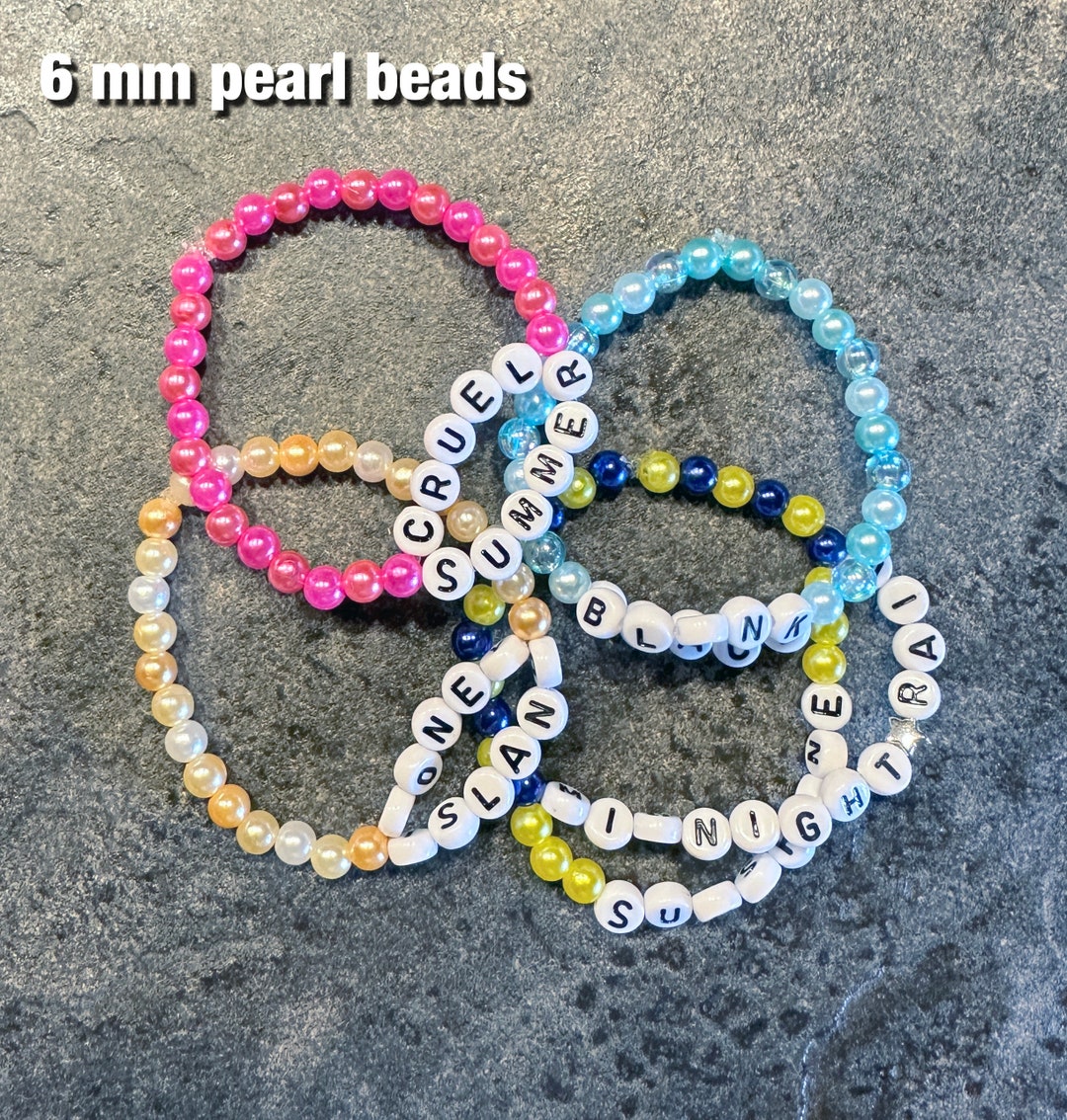 Swiftie Bracelets, Personalized Beaded Bracelets, Taylor Swift ...