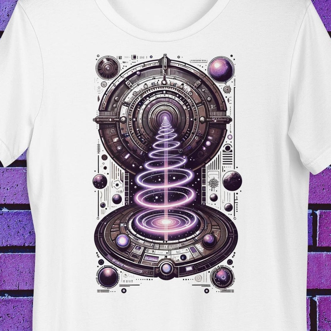 Interstellar Time Tee: Sci-fi Graphic Shirt Cosmic Portal - Etsy