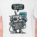Funny Tech T-shirt Design Cartoon Robot With Smartphone - Etsy