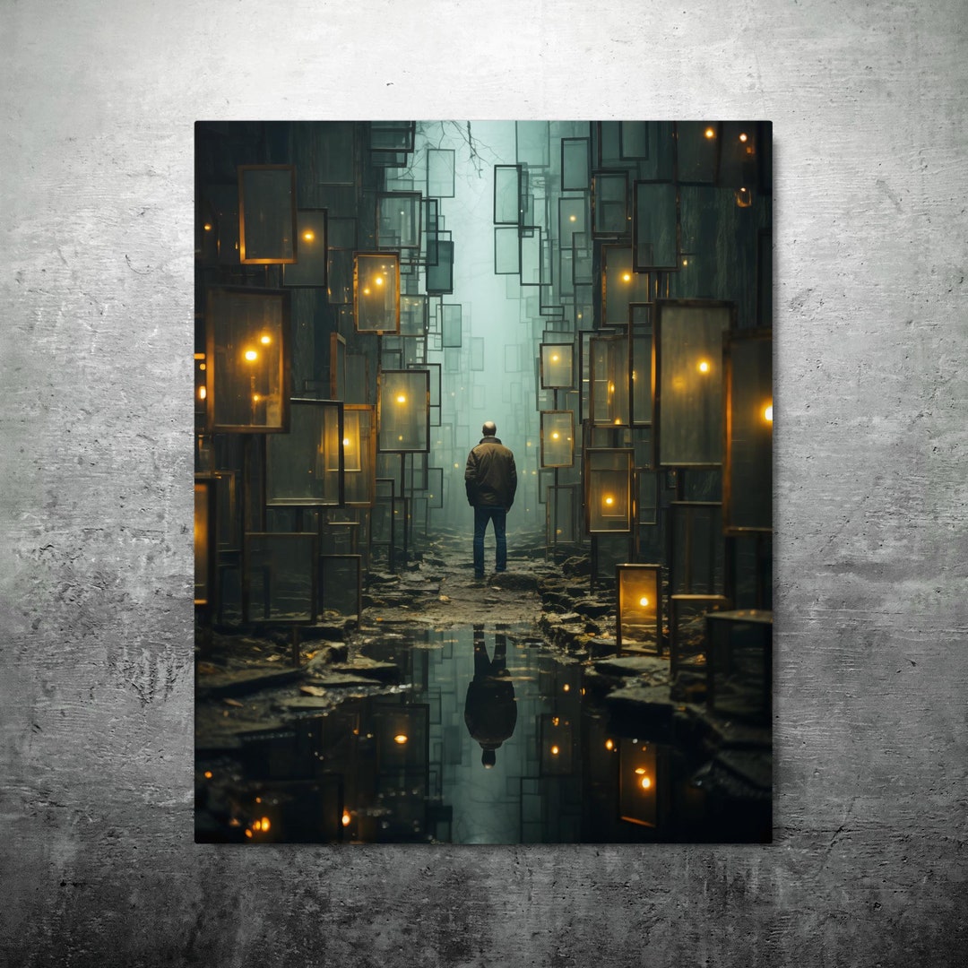 Luminous Labyrinth: Mysterious Passage in Timeless Ambiance - Etsy