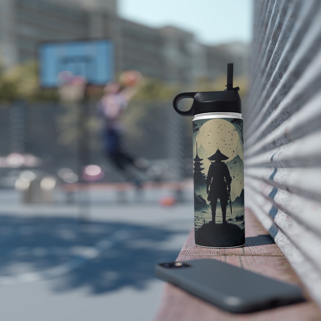 Samurai Water Bottle Japanese Water Bottle 18oz - Etsy