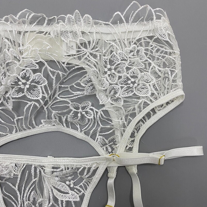 White Lace Wedding Lingerie Bridal Lingerie White Bridal Lingerie Bridal Underwear Lace